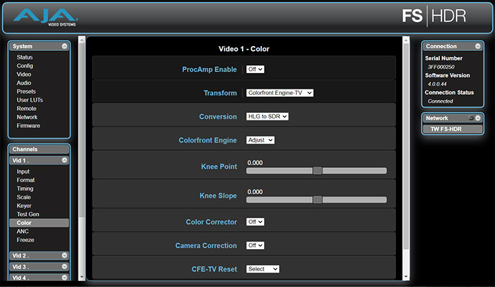 FS-HDR – Real Time HDR/WCG Conversion