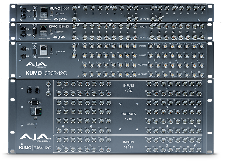 KUMO 6464-12G - Compact 64x64 12G-SDI Router - Routers - Products - AJA ...