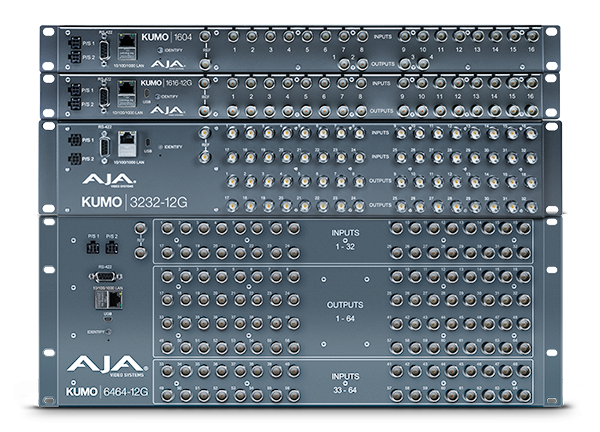 AJA Kumo 64x64 Compact 12G-SDI Router with 1 Power Supply KUMO-6464-12G ...