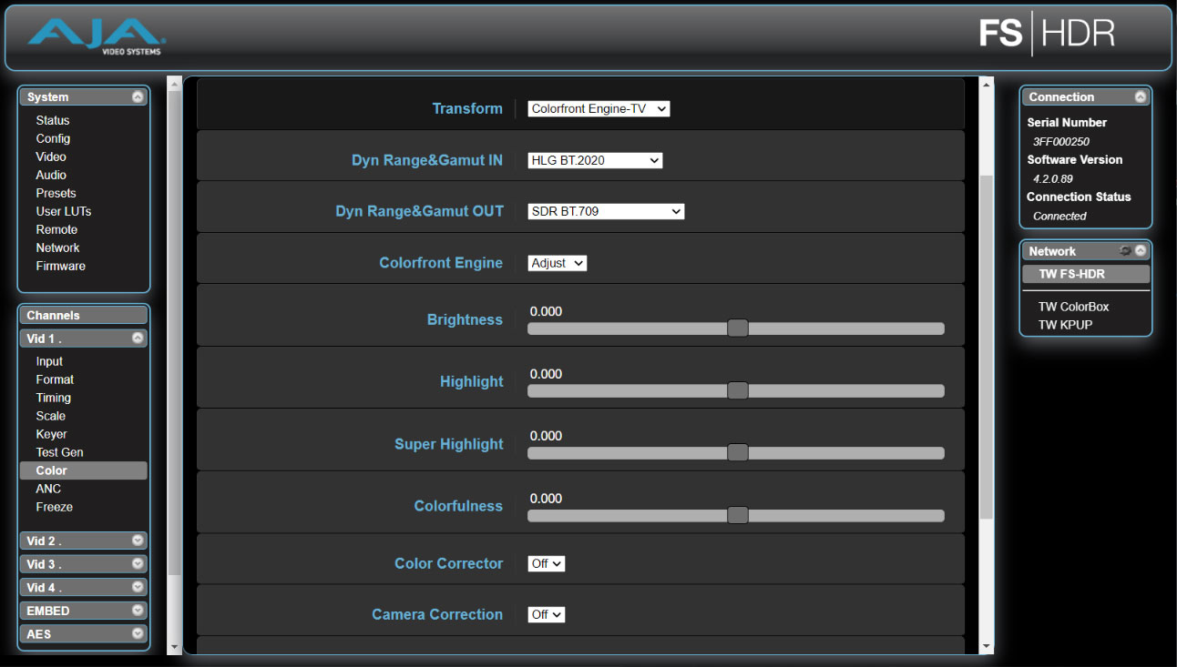 FS-HDR Real Time HDR/WCG Conversion with the Colorfront Engine™ Video ...