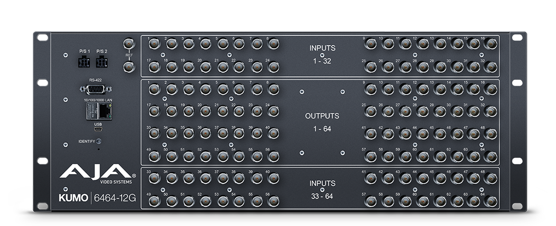 KUMO 6464-12G - Compact 64x64 12G-SDI Router - Routers - Products - AJA ...