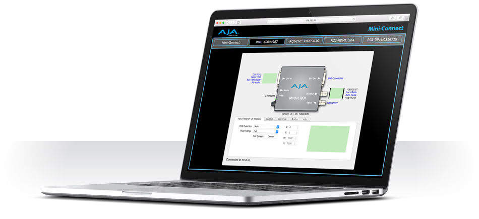 AJA Introduces Mini-Connect: Network Interface Box for Multiple AJA ...
